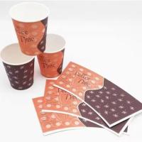 China Eco-friendly Disposable Printed Durable Single PLA Coated Paper Cup Blanks For Printing Machine for sale