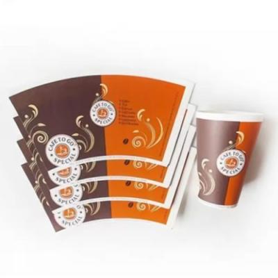 China Smooth Surface Ppaer Cup Fan Five Star High Bulk Customized For Coffee Tea for sale