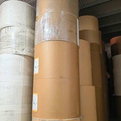 China Paper Cup Raw Material Double PE Coated Kraft Paper Roll for Cups and Bowl Making for sale