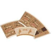 China Raw Material Printed And Cutted Paper Cup Blanks For Hot Cold Drink Cups for sale