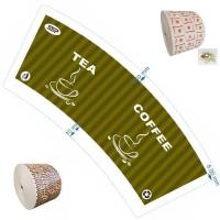 China Canteen Cup Die Cut  OEM Paper Cup Fan Hot Cold Beverage Drinking Smoothly FSC Certification for sale