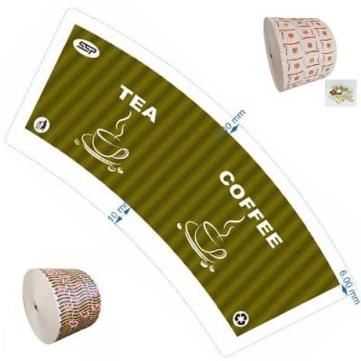 China Canteen Cup Die Cut  OEM Paper Cup Fan Hot Cold Beverage Drinking Smoothly FSC Certification for sale