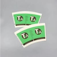 China Pulp Raw Material 260GSM Food Grade Coated Cardboard Designs Paper Cup Fan for sale
