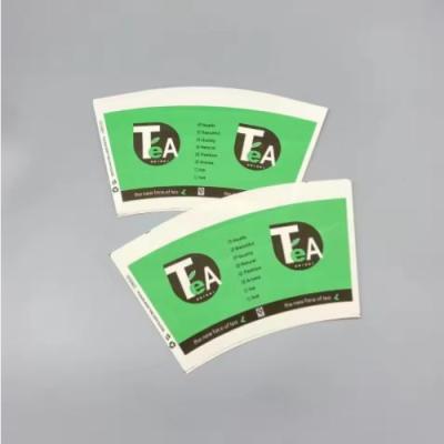 China Pulp Raw Material 260GSM Food Grade Coated Cardboard Designs Paper Cup Fan for sale