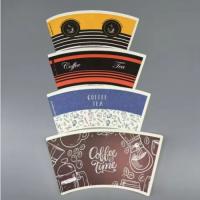 China Greaseproof Raw Material To Make Paper Cup PE Coated Printed Paper Cup Fan for sale