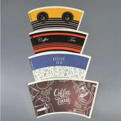 China Greaseproof Raw Material To Make Paper Cup PE Coated Printed Paper Cup Fan for sale