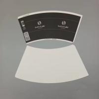 China FSC Customized Flexo Printing Cupstock Paper Cup Raw Material PE Coated Paper Cup Fan for sale