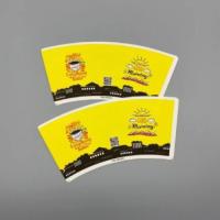 China Factory Hot Selling Disposable 100% Biodegradable Hot Double Wall Coffee Cup Paper Cup Fan for sale