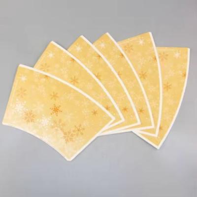 China Oilproof Pulp Raw Material Disposable Manufacturers Print Raw Material Paper Cup Fan for sale