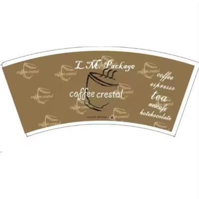 China China Manufacturer Food Grade Waterproof Custom Logo Disposable Paper Coffee Cups Fan for sale