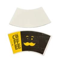 China Oilproof 150GSM-350GSM Double PE Coated Customized Logo Printing Paper Cup Fan for sale