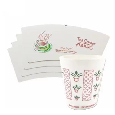 China Factory Wholesale 6~12oz Sales Food Grade Single Double Side PE Paper Cup Fan for sale