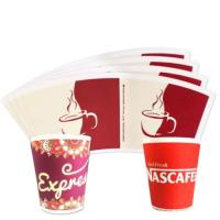 China Waterproof 6~12oz Sales Food Grade Single Double Side PE Paper Cup Fan for sale