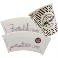 China Double Side Cold Drink Cup Ice Cream Paper Cup Fan Food Grade With Single Double PLA Coating for sale