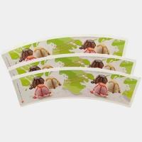 China Moisture-proof Customized Disposable 100% Wood Pulp Raw Material Paper Cup Fan for sale
