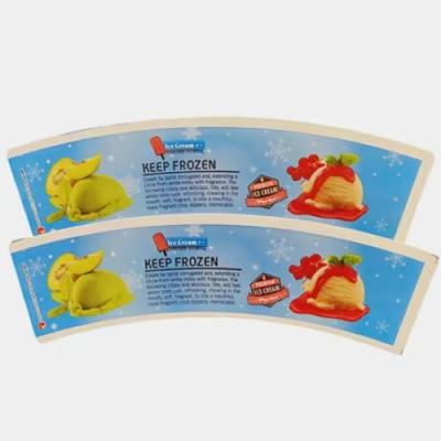 China Degradable Waterproof 100% Biodegradable Multi-Colors PE Disposable Paper Cup Fan Coffee Cup for sale