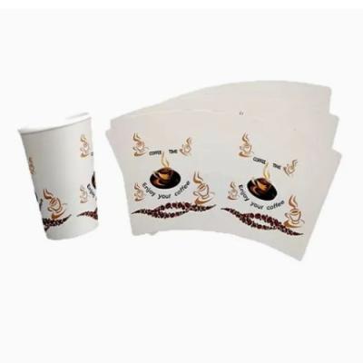 China Double-Sided Anti-Permeability PE Coated Paper Cup Fan for Coffee Cup Fan Slices to Make Food Packaging for sale