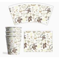 China Waterproof 100% Biodegradable Single Double PE PLA Non-Plastic Coated White Paper Cup Fan for sale