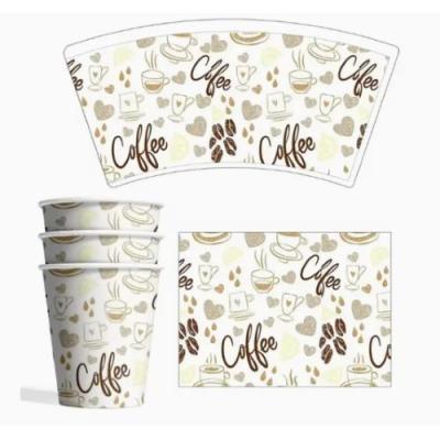 China Waterproof 100% Biodegradable Single Double PE PLA Non-Plastic Coated White Paper Cup Fan for sale