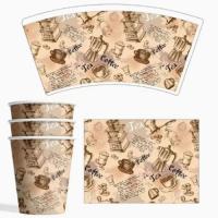 China Virgin Wood Pulp Paper Foodgrade PE Coated Paper Cup Fan for Ice Cream Paper Cup for sale