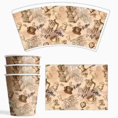 China Virgin Wood Pulp Paper Foodgrade PE Coated Paper Cup Fan for Ice Cream Paper Cup for sale