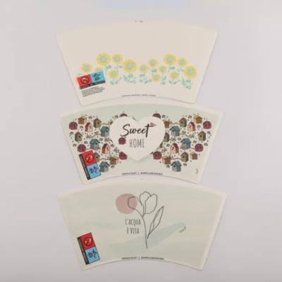 China Disposable Hot Pack Printed Colors Beverage Cup Juice Paper Cup Printing Custom PE Coated Paper Cups Fan for sale
