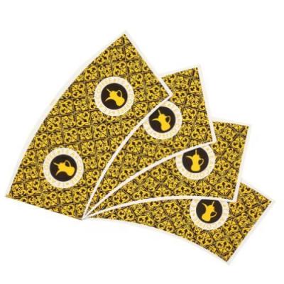 China Food Grade Pulp Raw Material 260-320GSM Food Grade Coated Cardboard Designs Paper Cup Fan for sale