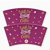 China 1-7 Colors Available Custom Printed Coffee Cup Lunch Box Paper Cup Raw Material Paper Fans for sale