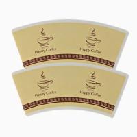 China Heat Insulation Origin Paper Cup Fan Manufacturers Factory Hot Sale Shaped Paper Fans for sale