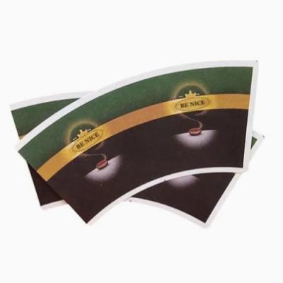 China Food Grade Customized Size 150-350GSM 4oz 8oz 10oz 12oz 16oz 20oz Disposable Takeaway Coffee Print Paper Cup Fan for sale