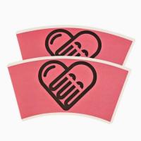 China FSC Certification Non-Plastic Coated Disposable Paper Cup Fans Make Coffee Cups with Fan Print for sale