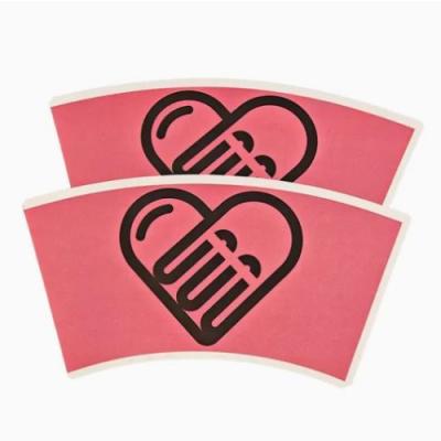 China FSC Certification Non-Plastic Coated Disposable Paper Cup Fans Make Coffee Cups with Fan Print for sale