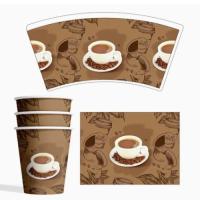 China Food Grade 100% Virgin Wood Pulp PE Coated Paper Cup Fan for Disposable Paper Coffee Cup for sale