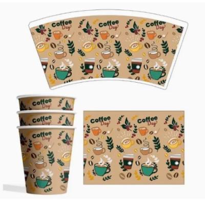 China Six Colors PE Coating 150-350GSM Customized Factory Hot Sale Direct Paper Cup Fans for sale