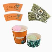 China FSC Eco-friendly Single Side PE Laminated Coffee Cup Fan for Disposable Food Beverage Paper Cup for sale