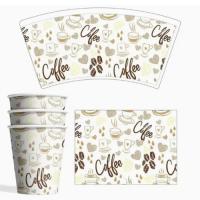 China 150~350GSM Customized Printing 6 Color 6oz Hot Cold Drink Single and Double PE Paper Cup Fan for sale