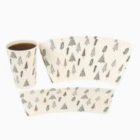China Factory Wholesale PLA Coated White Cardboard Multi Colors Printing Paper Cup Fan for Coffee Cup for sale