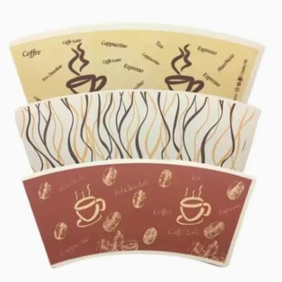 China Heat Insulation Waterproof Eco-Friendly PLA Coated Paper Cups Fan Custom Cold Hot Drink Cups for sale