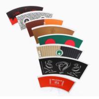 China 200GSM-350GSM PE Coated Paper Cup Fan for Ice Cream Beverage Tea Coffee Paper Cup for sale