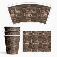 China Biodegradable Eco-Friendly  4oz 6oz 8oz 12oz Disposable Printing Coffee Paper Cup Raw Material Paper Cup Fan for sale