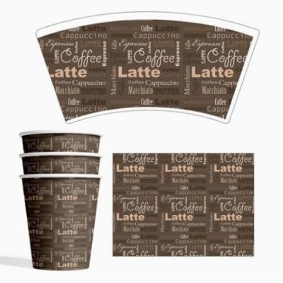 China Biodegradable Eco-Friendly  4oz 6oz 8oz 12oz Disposable Printing Coffee Paper Cup Raw Material Paper Cup Fan for sale
