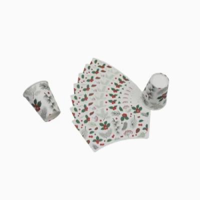 China Food Grade 2oz-18oz Offset Printing Paper Cup Fan PE Coated for Paper Cup Beverage Drink for sale