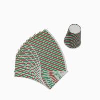 China Food Grade Heat Insulation Cost-Effective Wood Pulp Paper Cup Fan for Sale for sale