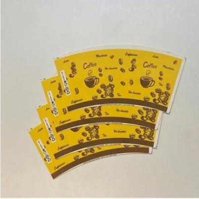 China Waterproof Heat Insulation Raw Materials PE Coated Paper Cup Fan for Drink Beverage Cup for sale