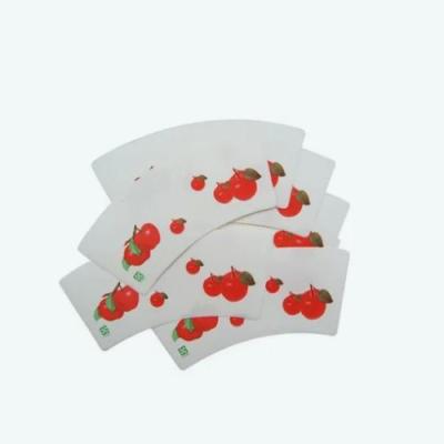 China Biodegradable Factory Good Printing Performance Customize 190GSM PE Coated Paper Cup Fan for sale