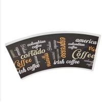 China FSC Certification Custom Design Single Wall 8oz 10oz 12oz 14oz 22oz Disposable Hot Coffee Paper Cup Fan for sale