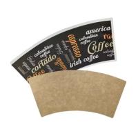 China Various Colors Acceptable Custom Logo Design PE Coated 100% Biodegradable Single Wall Paper Cup Fan for sale