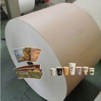 China Moisture Resistant Kraft Paper Roll for Juice Cup Production Laminated PE Coated Roll Wrapping Packaging Cups for sale