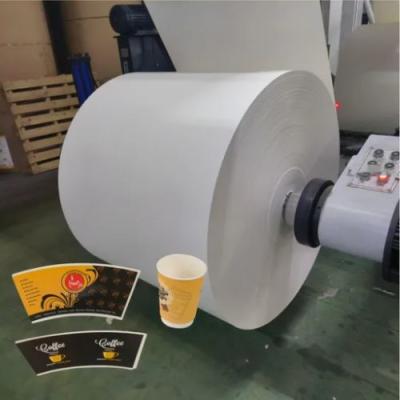 China 100% Virgin White Paper Roll PE Coated Paper Roll with PE Coated or Uncoated Cup Stock Paper for sale