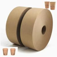 China Waterproof Packing Takeaway Cups Raw Material Customizable PLA Coated Brown Kraft Paper Rolls for sale